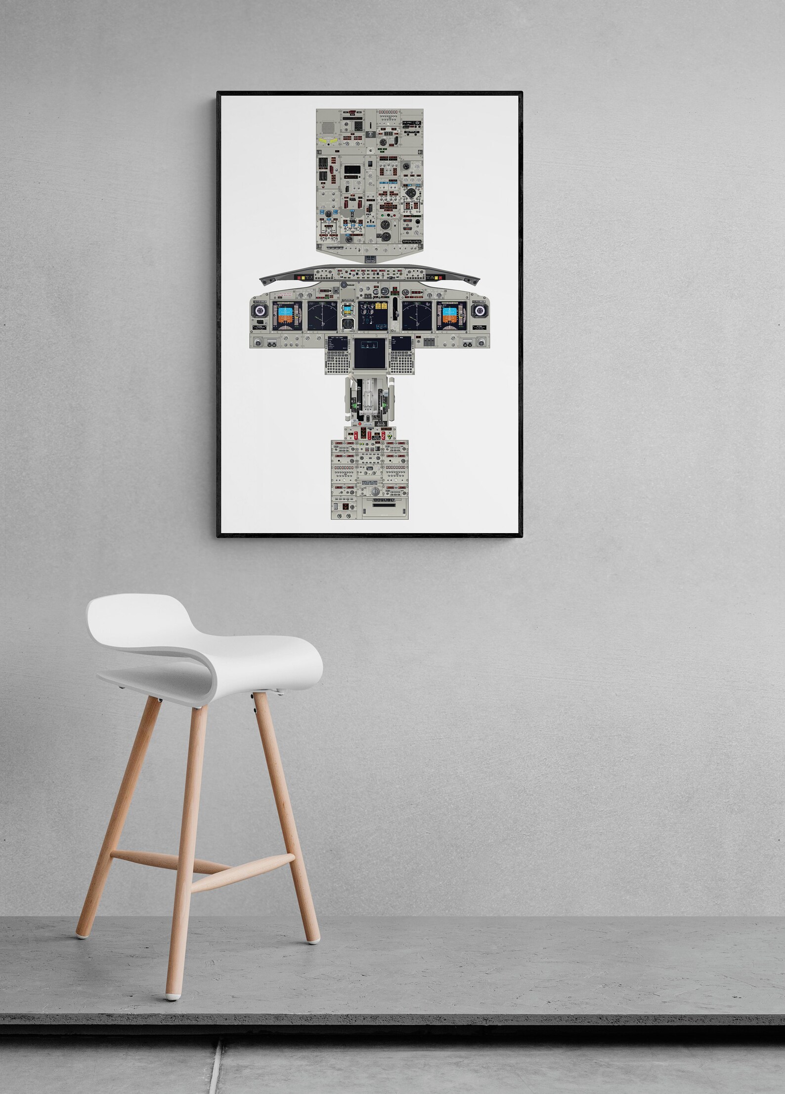 Huge Boeing 737-800 Cockpit Poster Pilot Gift Aviation - Etsy