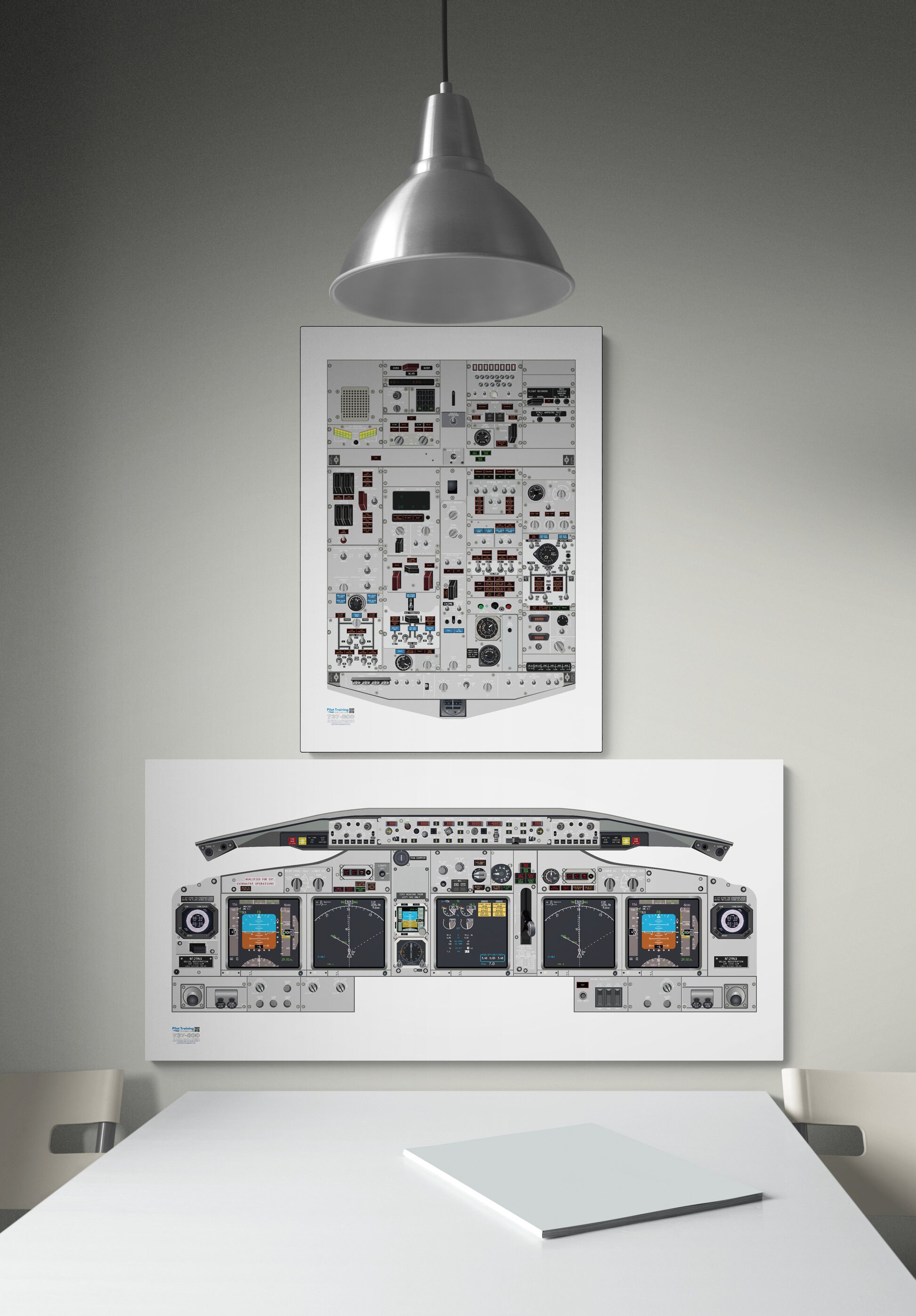 B737 Cockpit Poster 737 Simulator Training Boeing 737 800 Cockpit ...