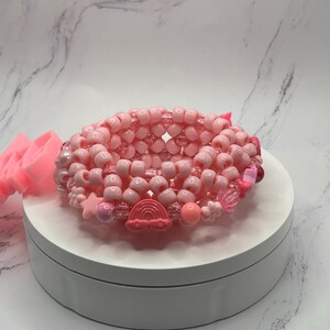 Kandi Cuff Pink Dinosaur Fidget Toy Pop It - Etsy