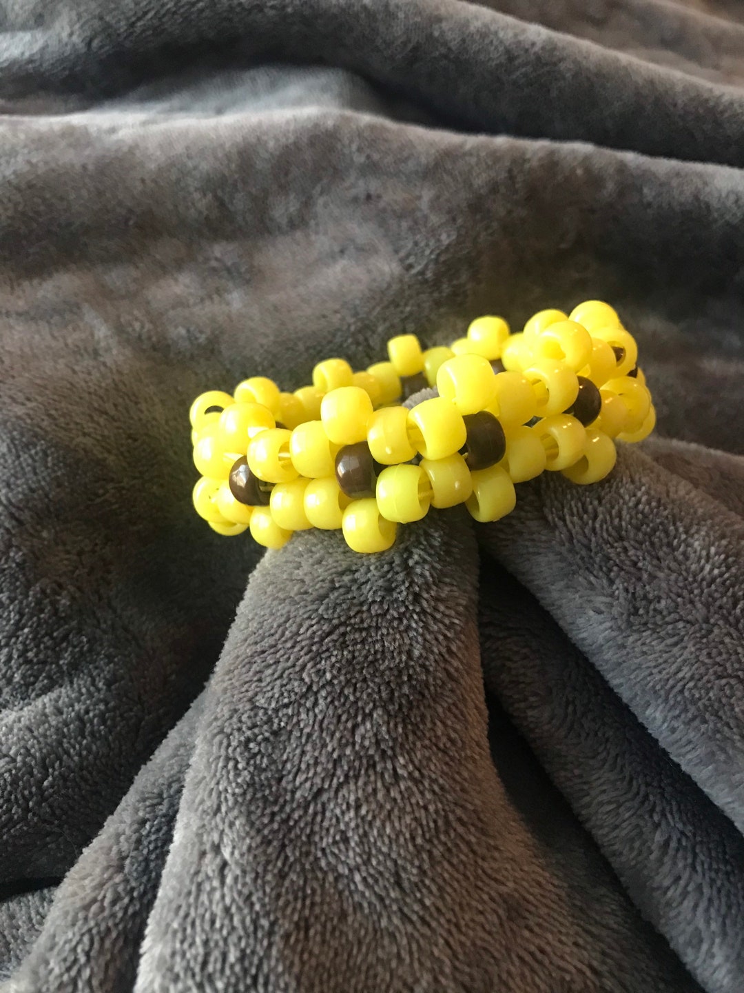 Sunflower Beaded Kandi Cuff - Etsy