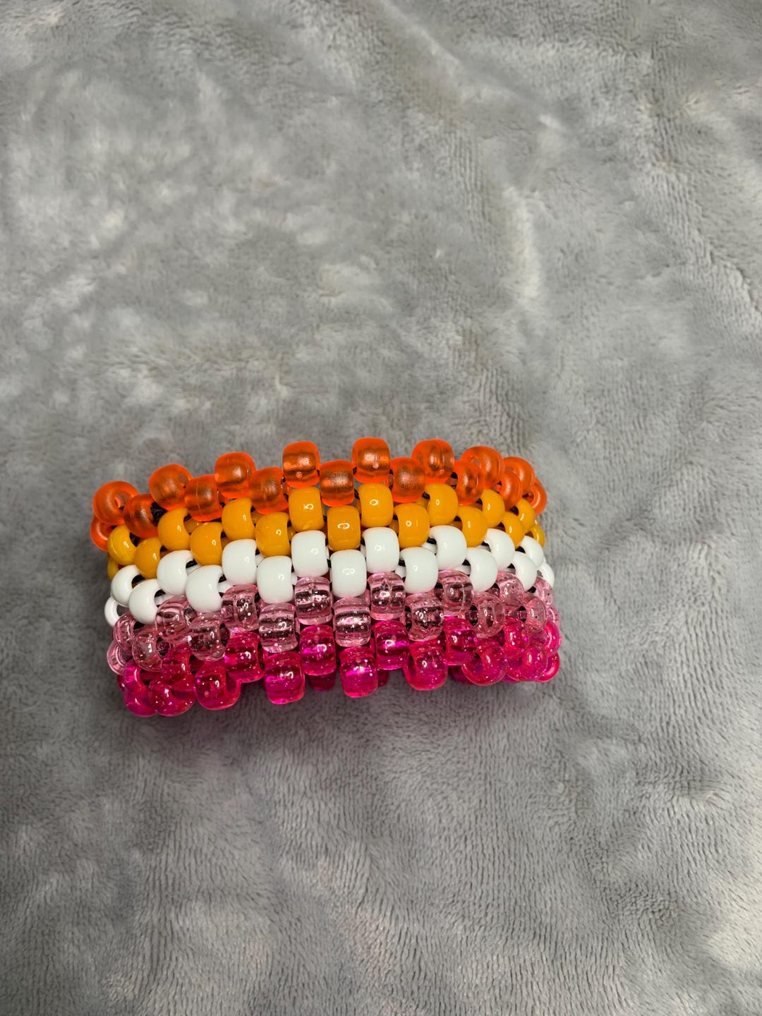 Lesbian Pride Kandi Cuff - Etsy