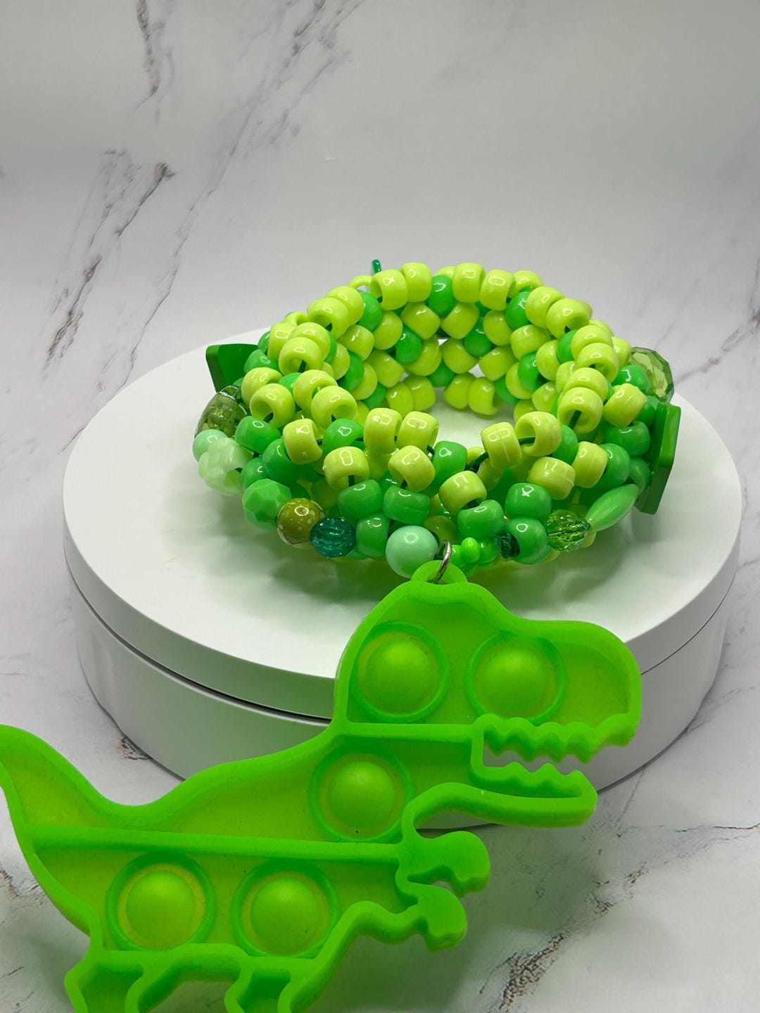 Dinosaur Fidget Bubble Popper Kandi Cuff - Etsy