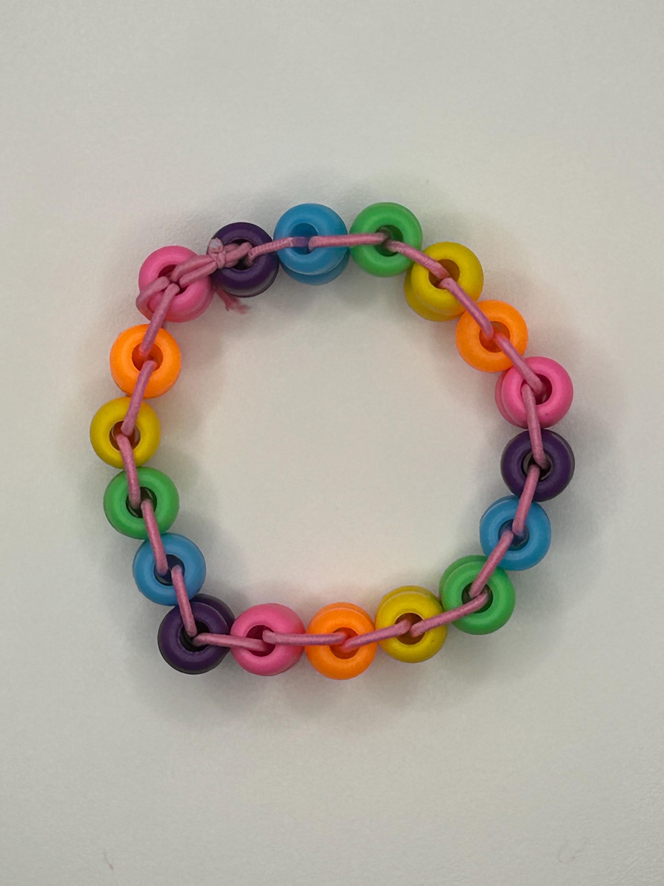 Rainbow Ladder Stitch Kandi Cuff - Etsy
