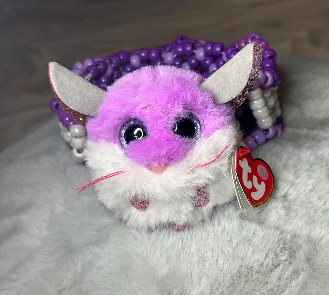 Kandi Cuff Purple TY Animal Carousel Cuff - Etsy