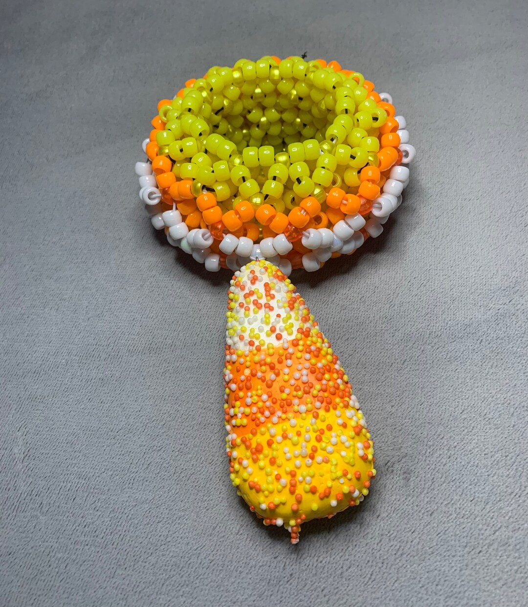 Candy Corn Kandi Cuff - Etsy