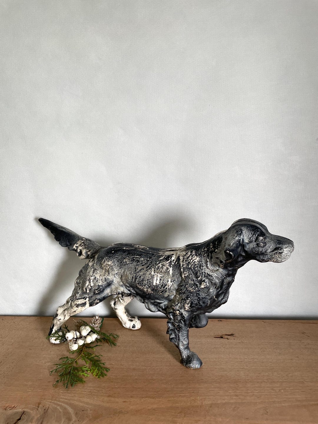 Cast Iron Hunting Dog Statue Hound Retriever Coonhound Duck Hunting ...