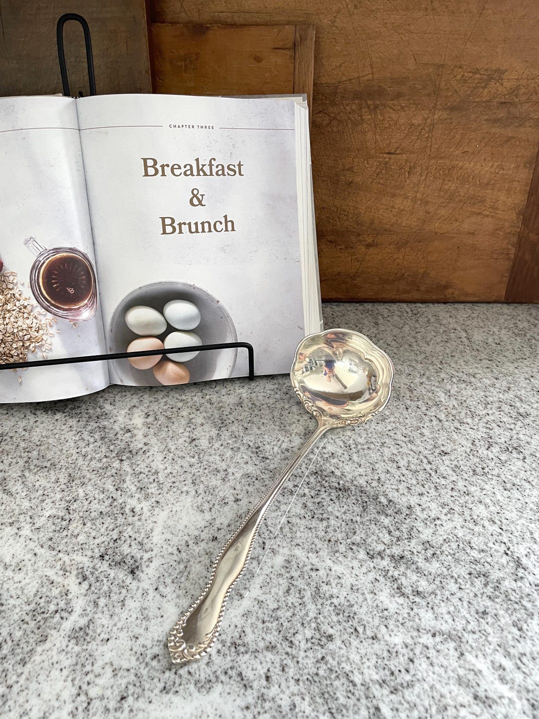 Silver Ladle, Silver Pourer, Vintage Silver Pourer, Silver Soup Ladle ...