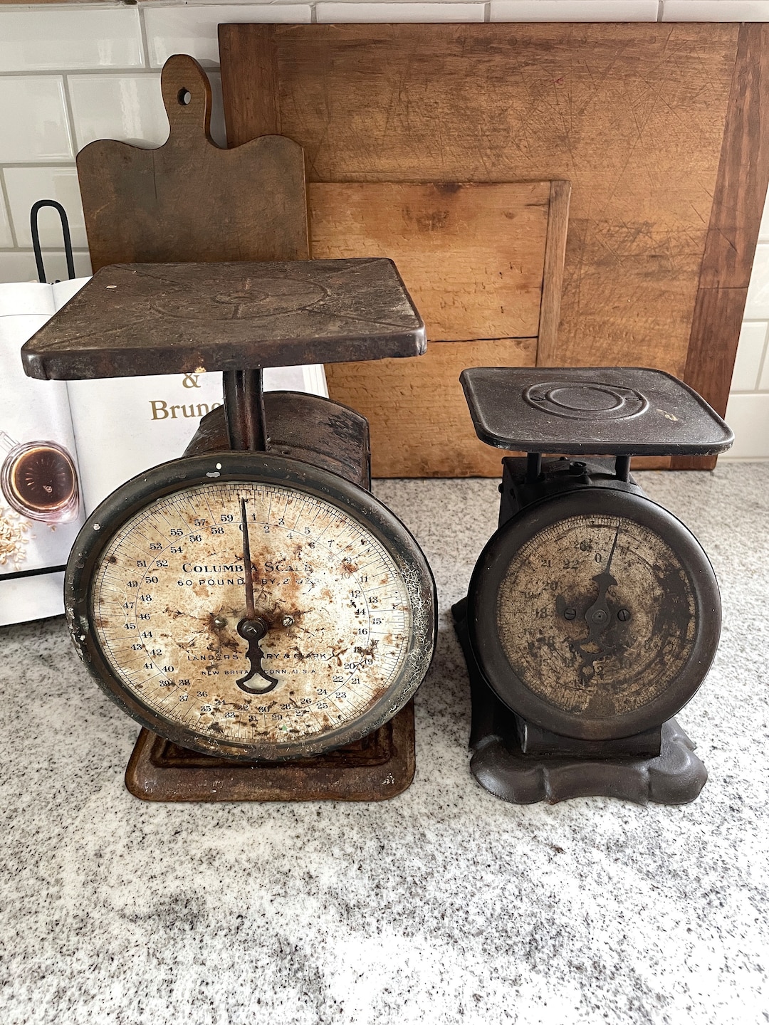 Black Kitchen Scale, Vintage Kitchen Scale, Kitchen Decor, Farmhouse ...