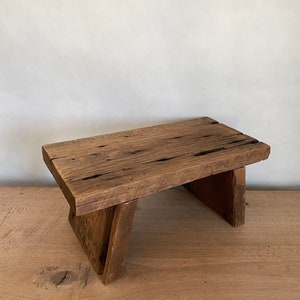 Barnwood Stool, Antique Barnwood Stool, NOT A STEP STOOL, Handmade Wood ...