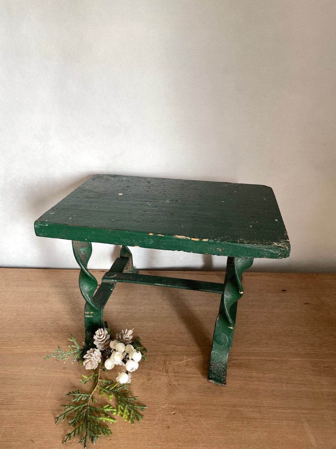 Wood Milking Stool, Milking Stool, Metal Stool, Vintage Stool, Old ...