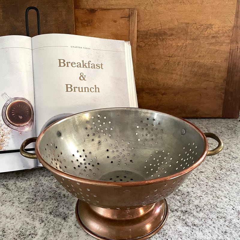 Copper Colander - Etsy