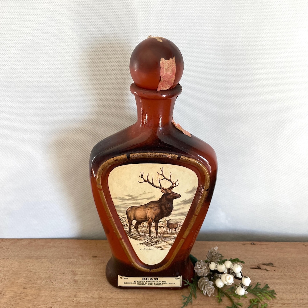 Vintage Beam Decanter Vintage Elk Decanter Hunting Decanter Vintage ...