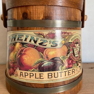 Vintage Apple Butter Bucket, Wood Firkin Bucket, Wood Bucket, Barrel ...