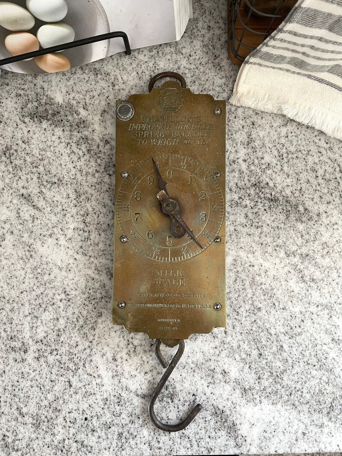 Milk Scale Vintage Milk Scale Brass Milk Scale Kitchen - Etsy