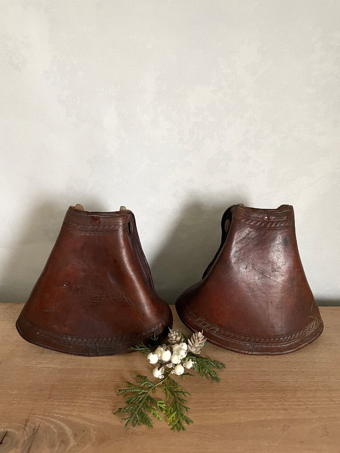 Leather Covered Stirrups, Pair of Stirrups, Horse Stirrup, Saddle ...