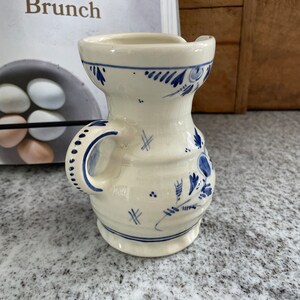 Blue Delft Pitcher, Vintage Blue Delft Pitcher, Vintage Pitcher, Blue ...