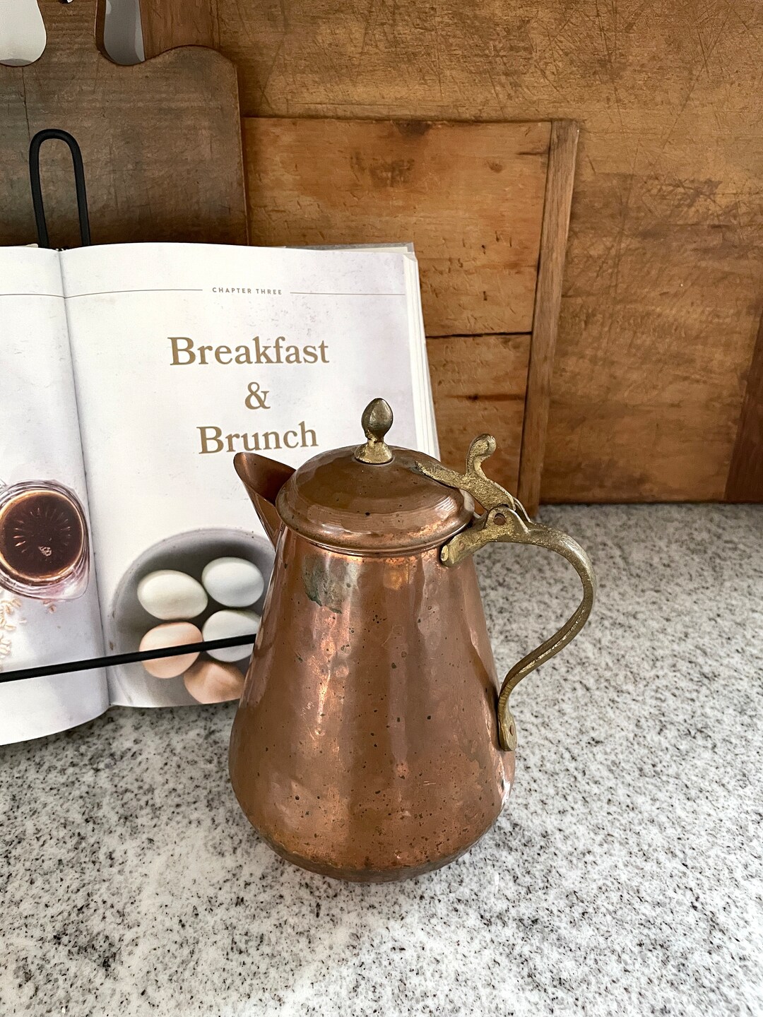 Copper Coffee Pot, Vintage Copper Pot, Copper Pitcher, Vintage Decor ...