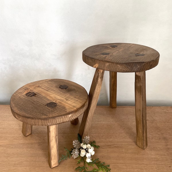 Rustic Stools - Etsy