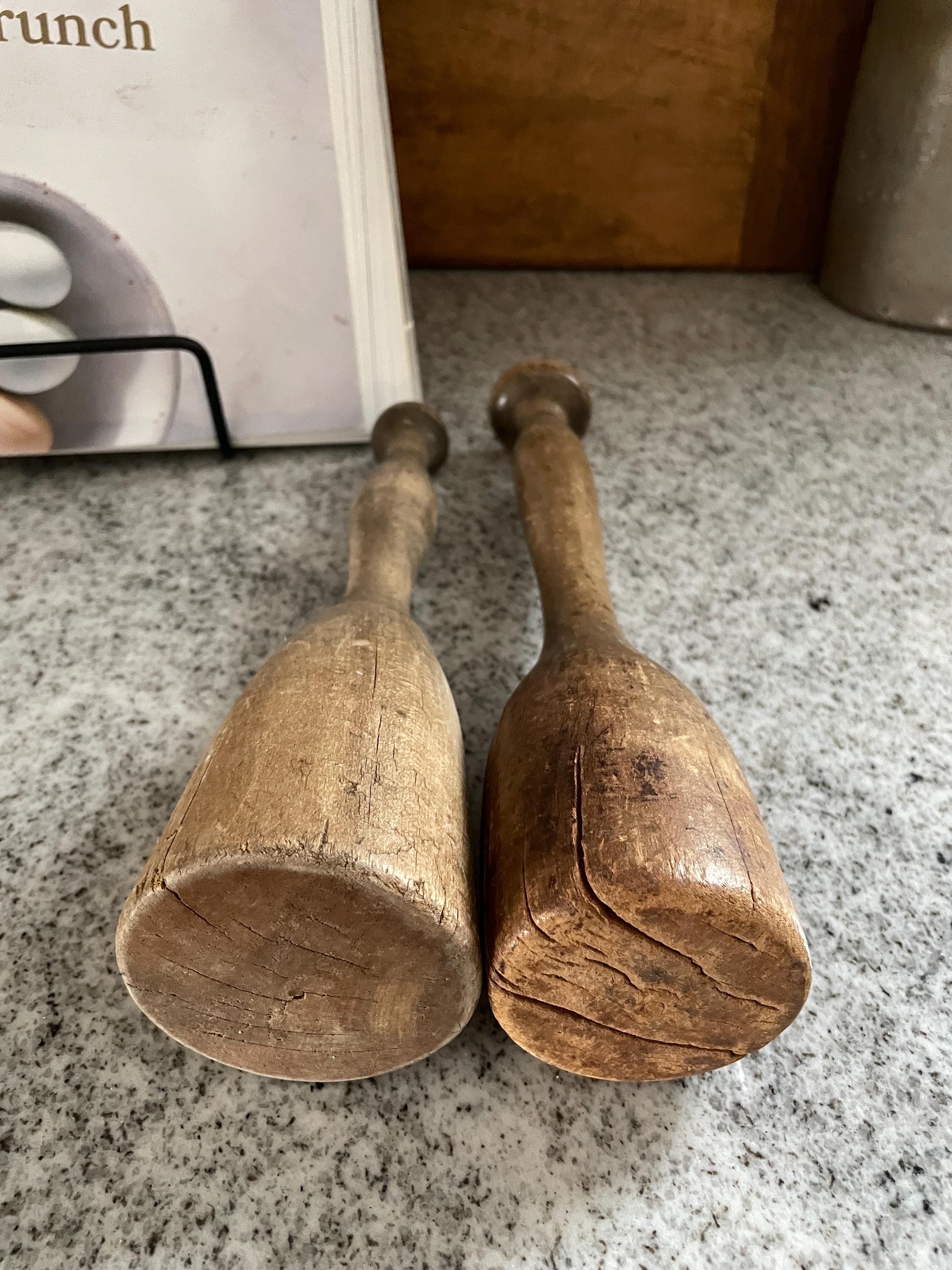 Potato Masher Wood Utensils Pusher Grinder Turned Wood Vintage Wood Masher Americana Cottagecore ...