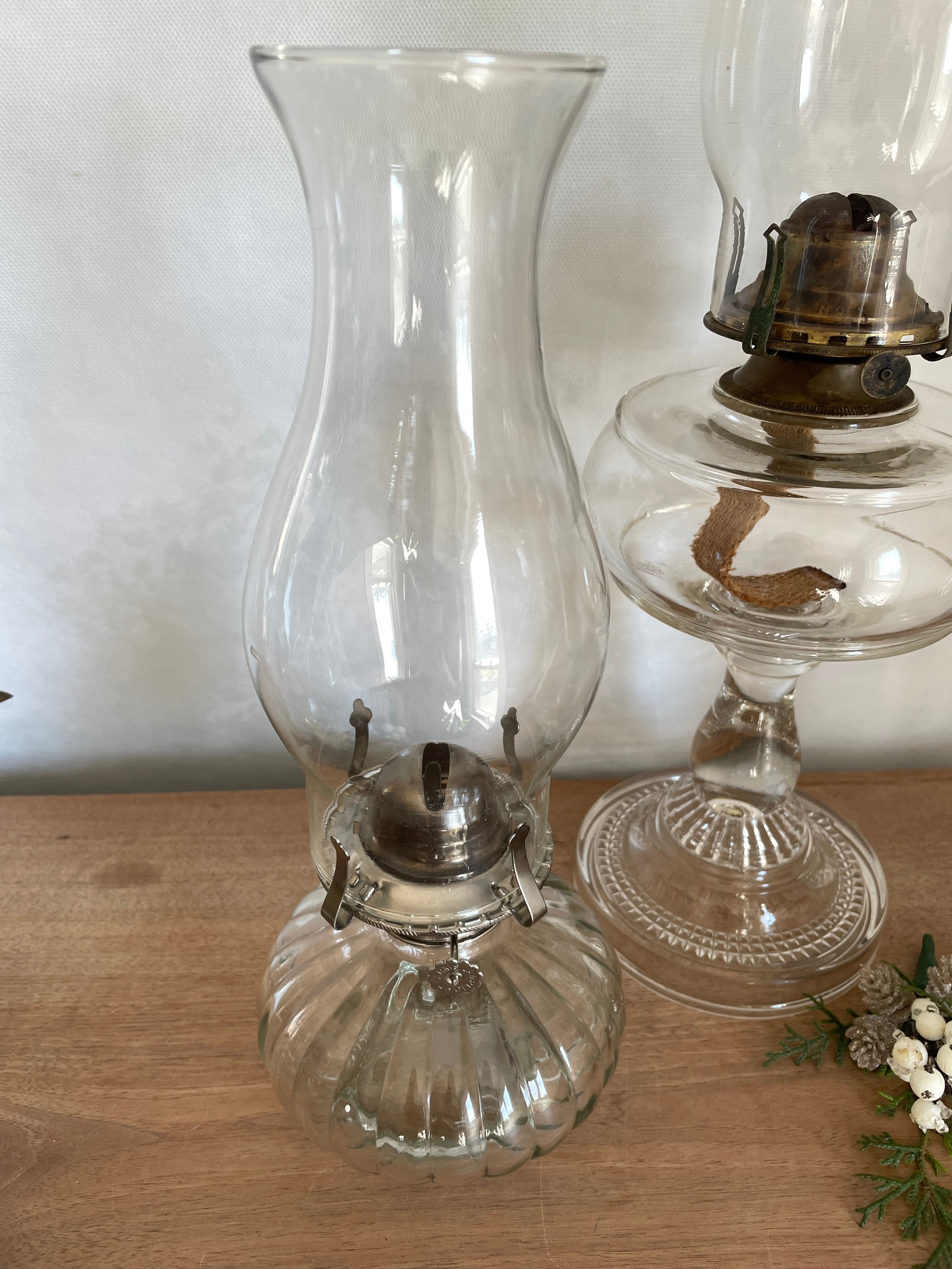 Oil Lamp Glass Oil Lamp Vintage Oil Lamp Vintage Lamp - Etsy