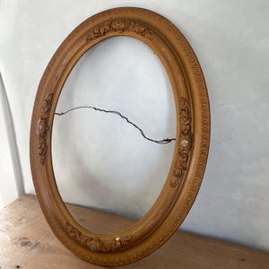 Round Ornate Gold Frame Wood Frame Gold Painting Frame Wall Hanging ...