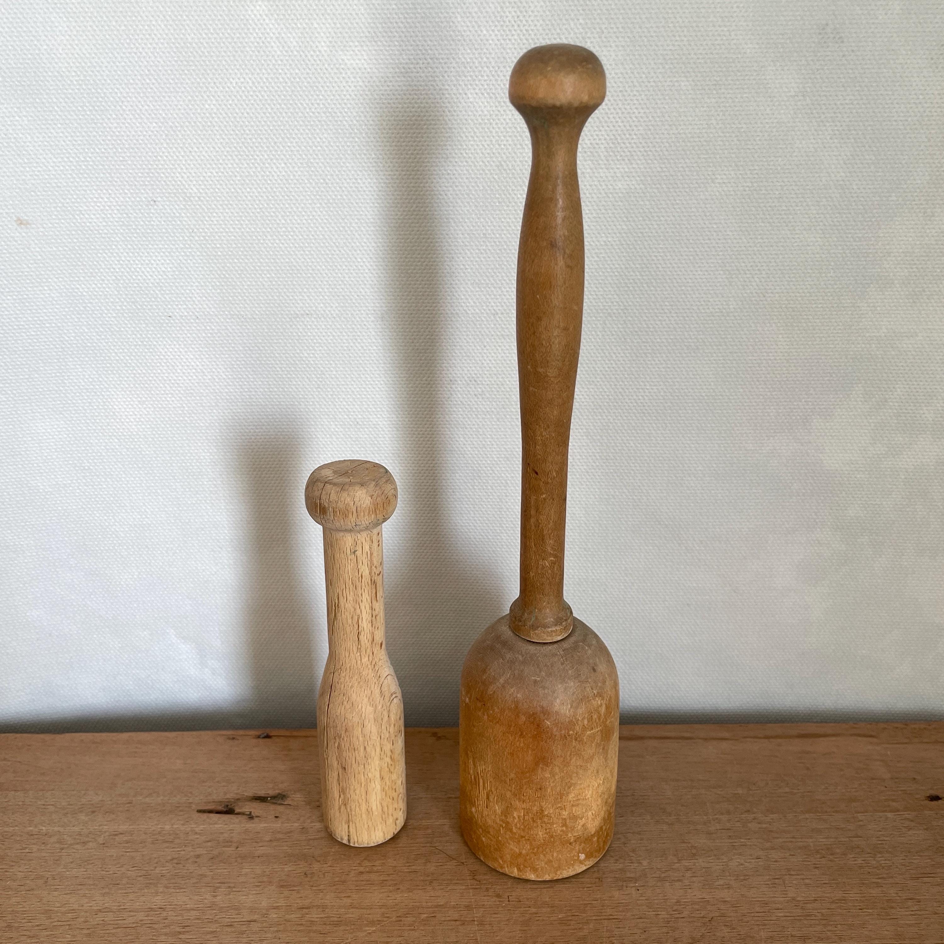 Potato Masher Wood Utensils Pusher Grinder Turned Wood Vintage Wood Masher Americana Cottagecore ...