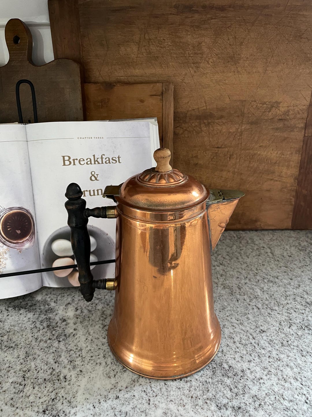 Copper Coffee Pot, Vintage Copper Pot, Copper Pitcher, Vintage Decor ...