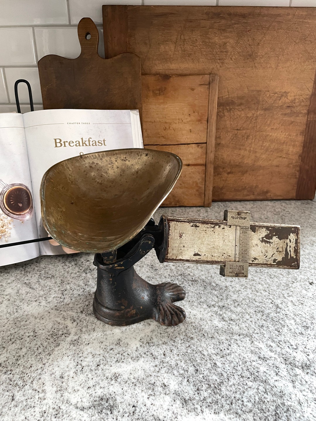 Vintage Kitchen Scale, Cast Iron Scale, Black Kitchen Scale, Kitchen ...