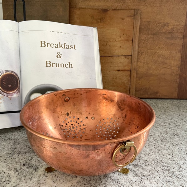 Copper Colander - Etsy
