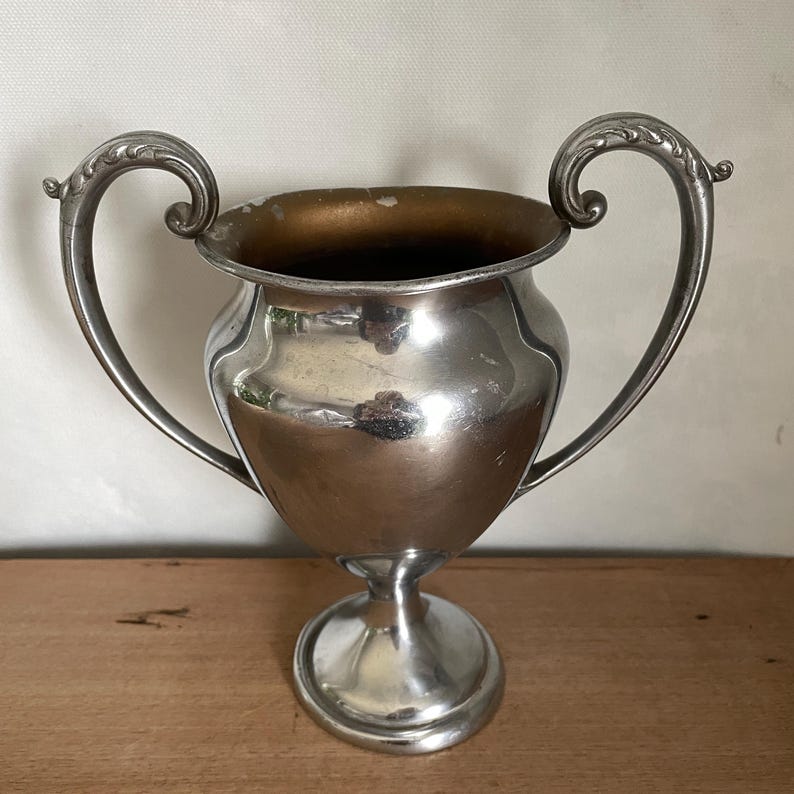 Silver Trophy, Silver Chalice, Victorian Decor, Vintage Decor, Antique ...