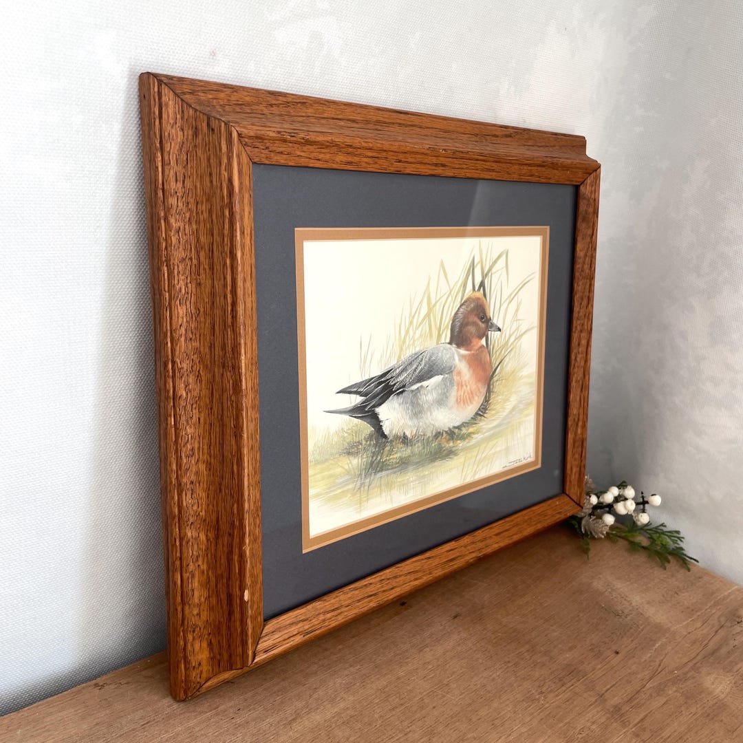 Duck Print Vintage Duck Print Framed Countryside Print Signed Print ...