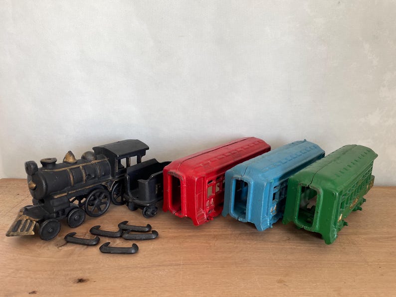 Vintage Cast Iron Train Vintage Train Vintage Cast Iron Toy Vintage ...