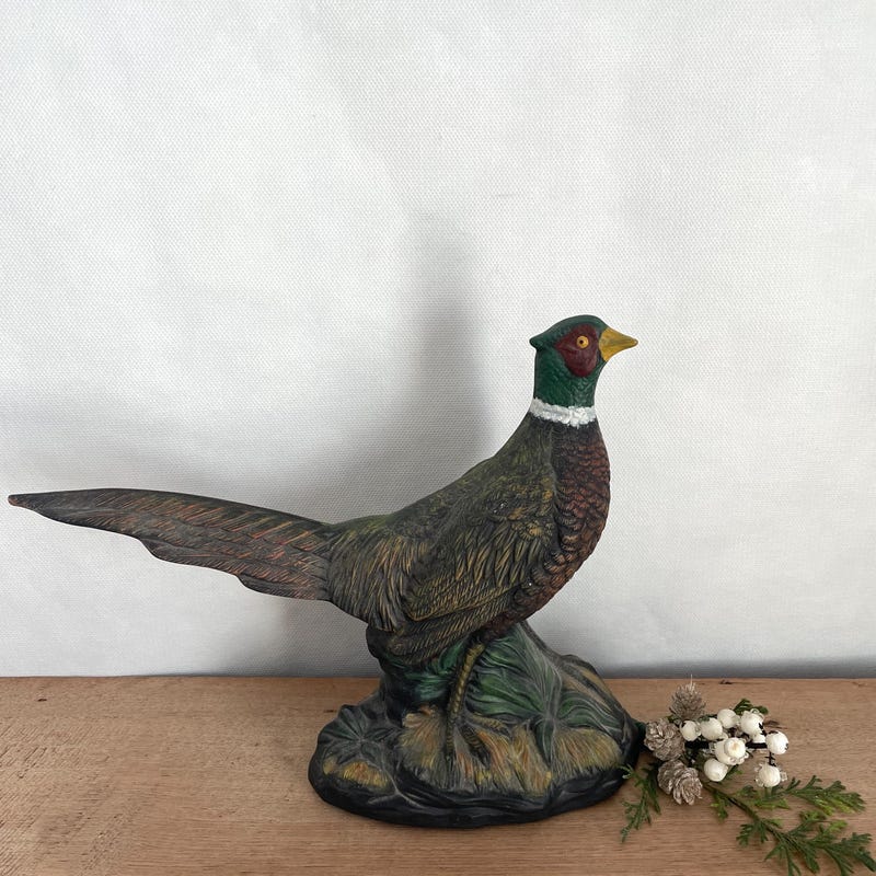 Ceramic Pheasant Figurine - Etsy
