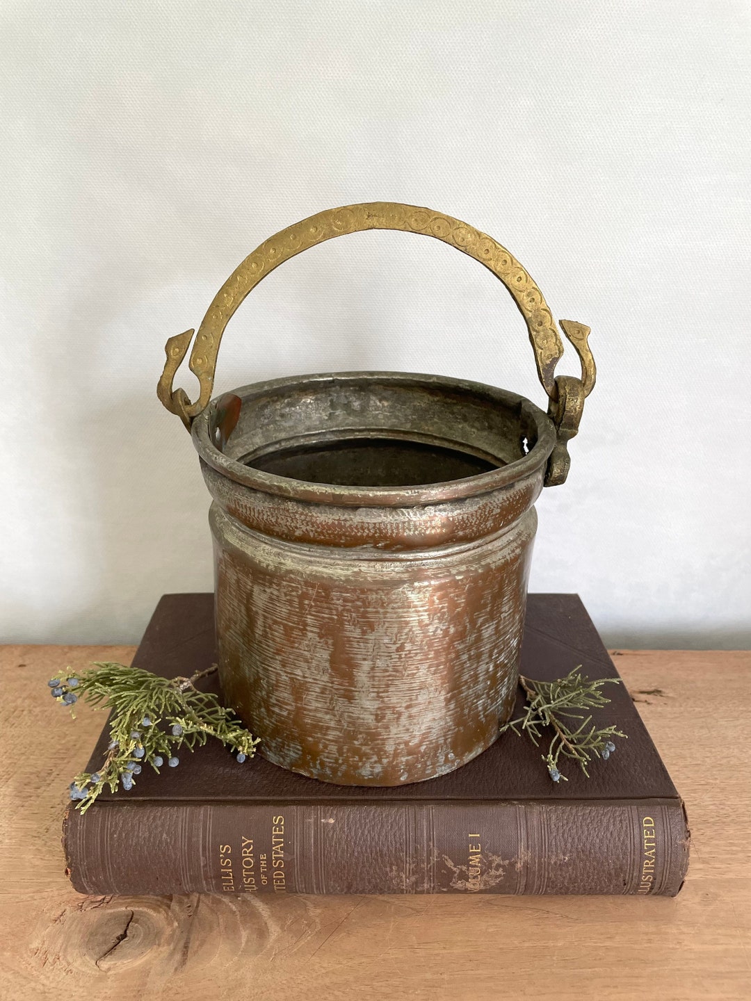 Tinned Copper Bucket, Copper Bucket, Copper Pail, Copper Pot, Copper ...