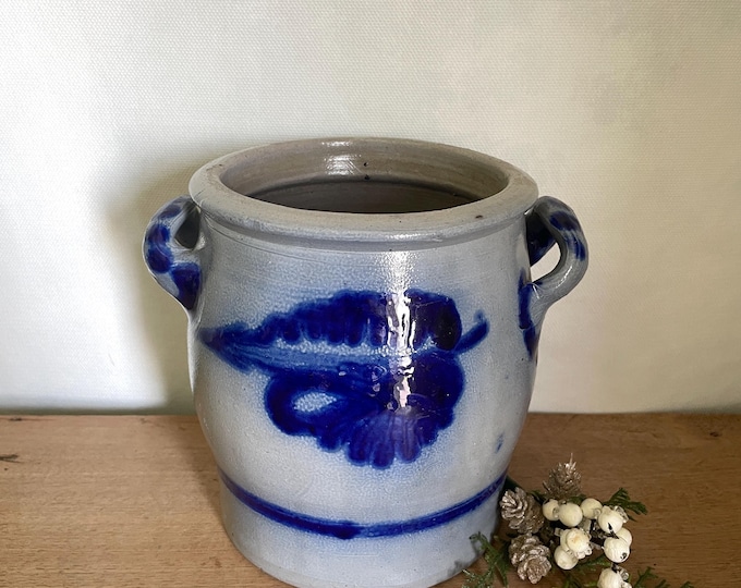 Large Antique Gray Canning Crock - Etsy