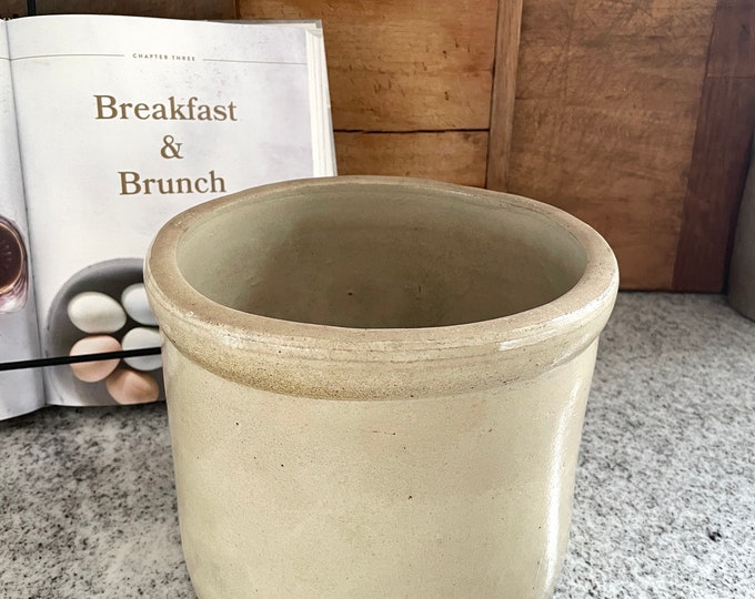 Stoneware Crock, Vintage Crock, Antique Stoneware Crock, Crock, Kitchen ...