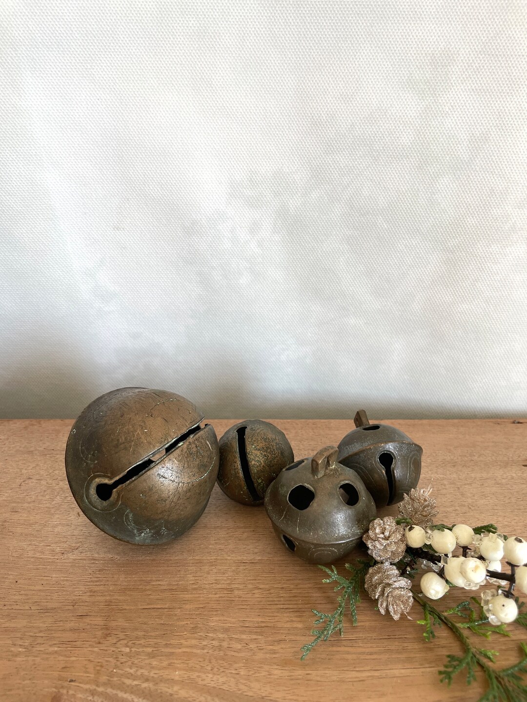 Sleigh Bells, Set of Sleigh Bells, Vintage Sleigh Bells, Antique Bells ...