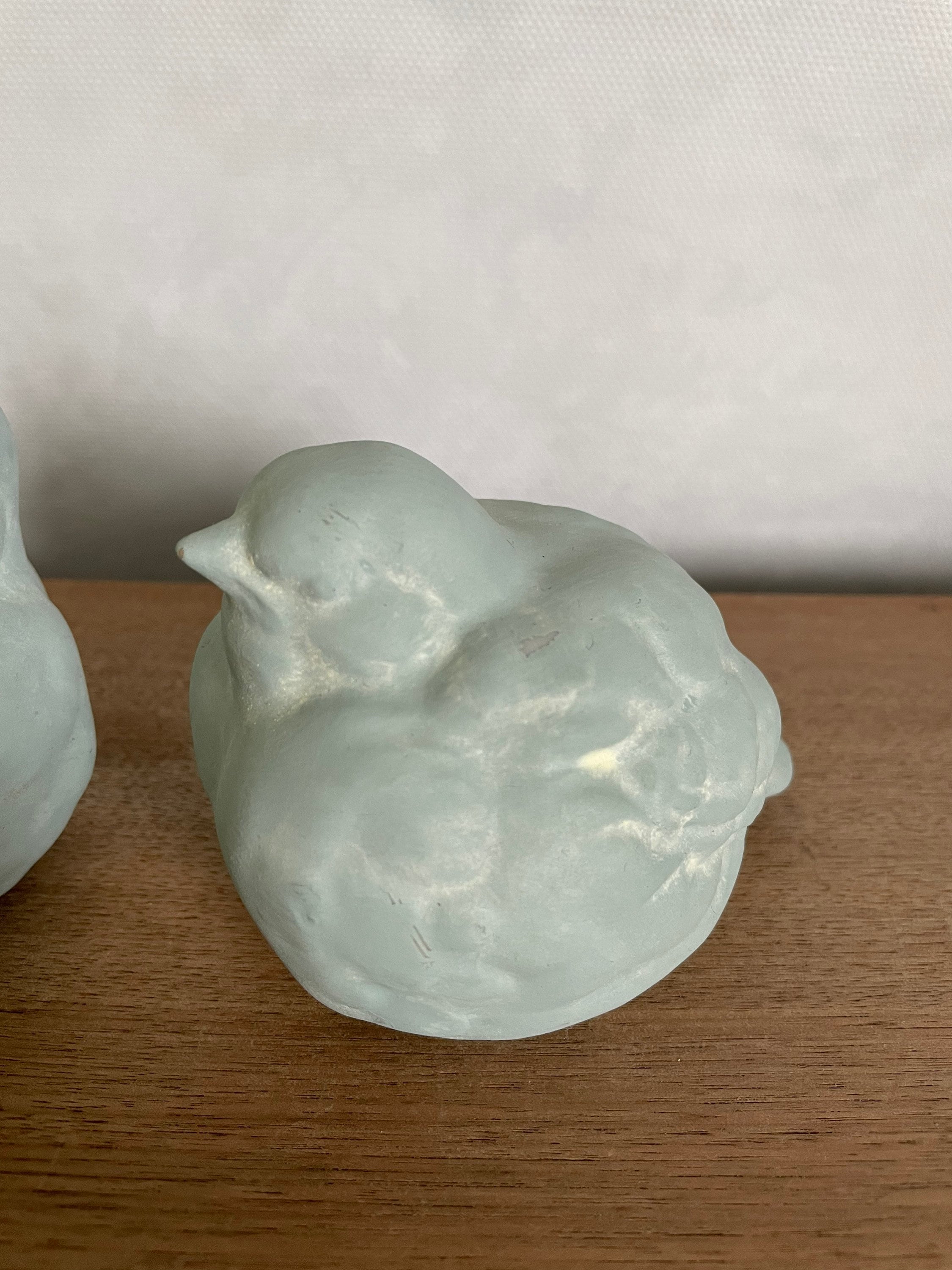 Bird Figurines Pair of Birds Vintage Birds Blue Birds - Etsy