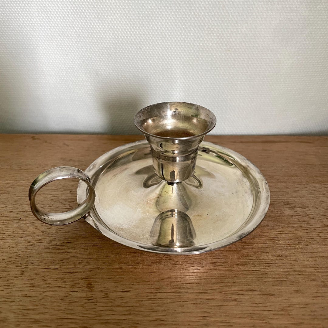 Silverplate Candlestick, Vintage Candlestick, Silver Candlestick ...