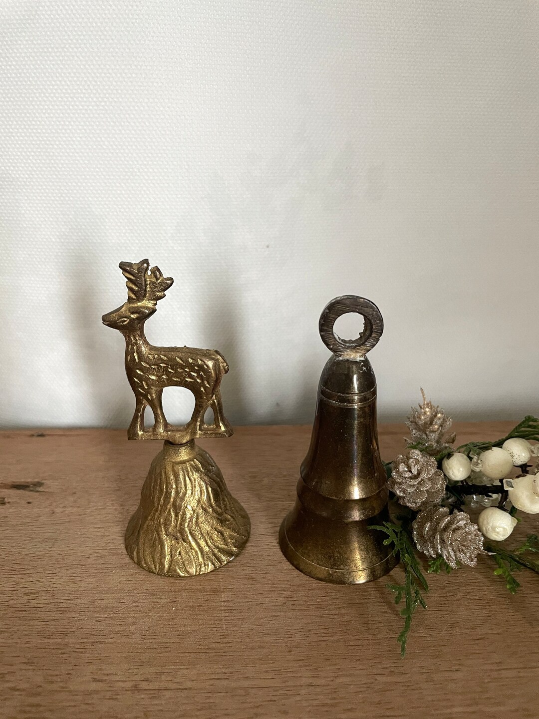 Brass Bell, Deer Bell, Gold Bell, Vintage Bell, Vintage Decor, Antique ...