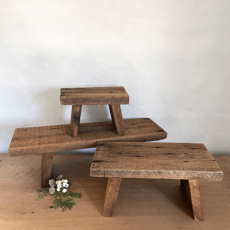 Rustic Stools - Etsy