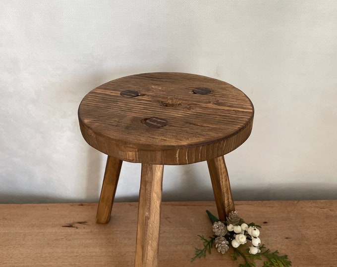Round Wood Stool, Small Stool, Kitchen Counter Stool, Round Stool ...