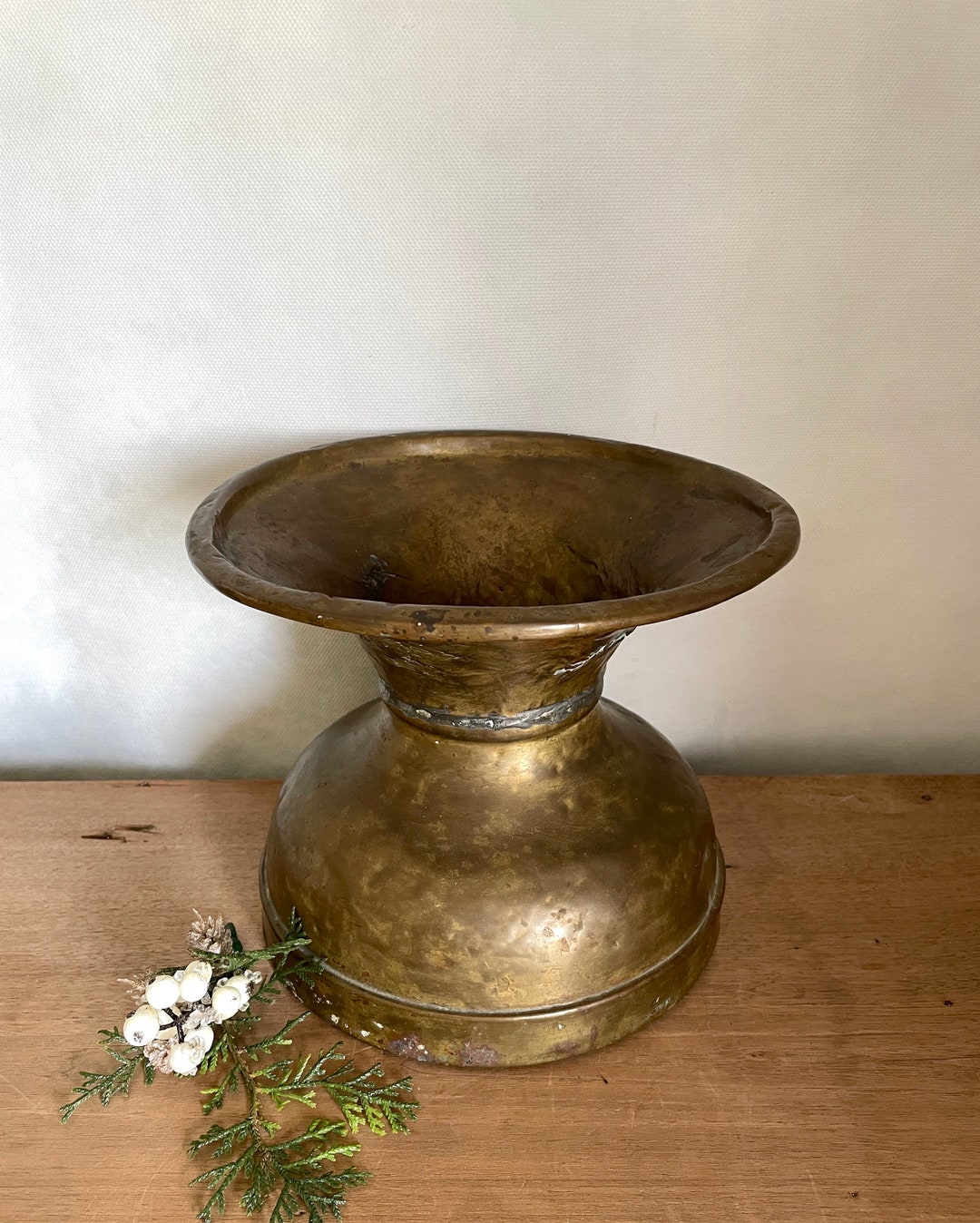 Brass Spittoon, Spittoon, Vintage Spittoon, Vintage Brass Spittoon ...