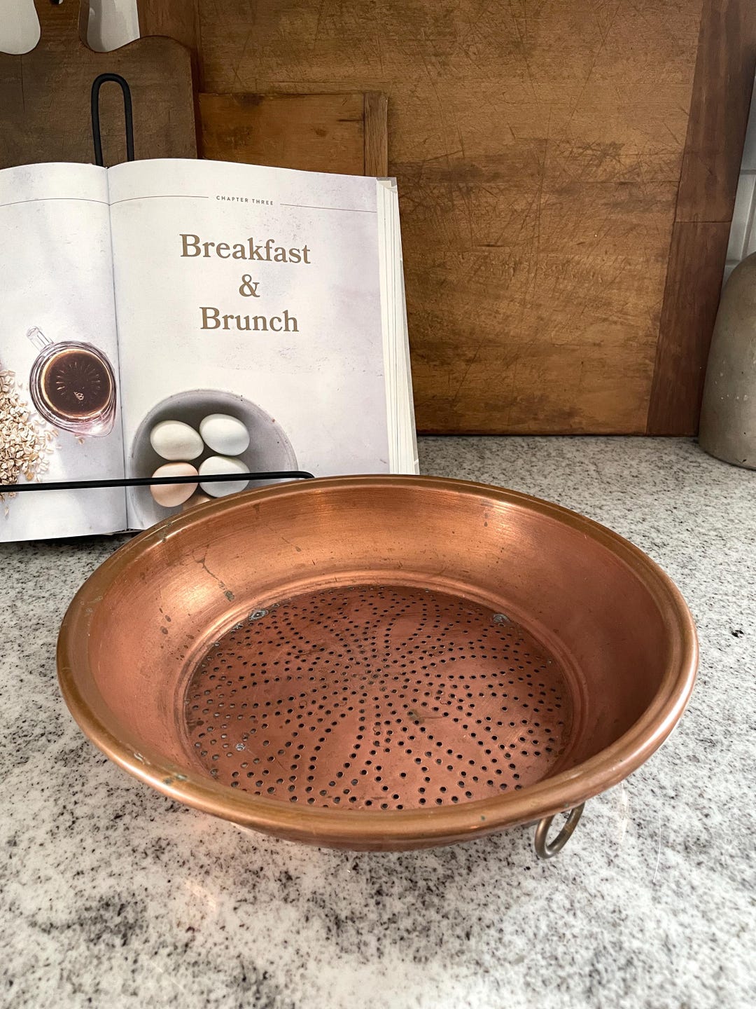 Large Copper Sifter Vintage Copper Colander French Country Decor ...