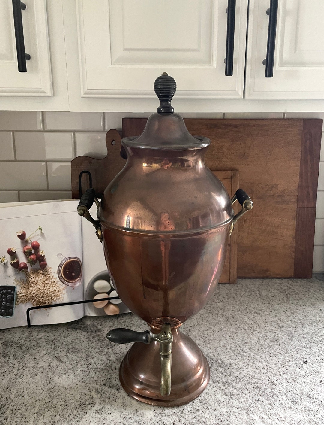 Large Copper Dispenser, Copper Water Dispenser, Vintage Copper Pot ...