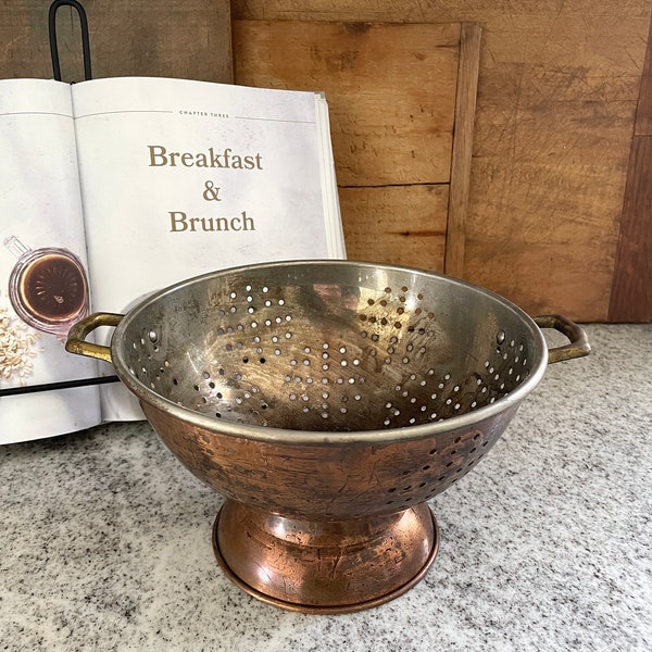Copper Colander - Etsy
