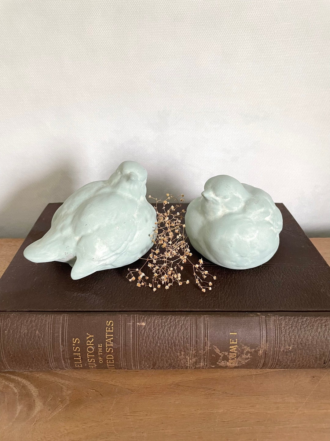 Bird Figurines, Pair of Birds, Vintage Birds, Blue Birds, Vintage Decor ...