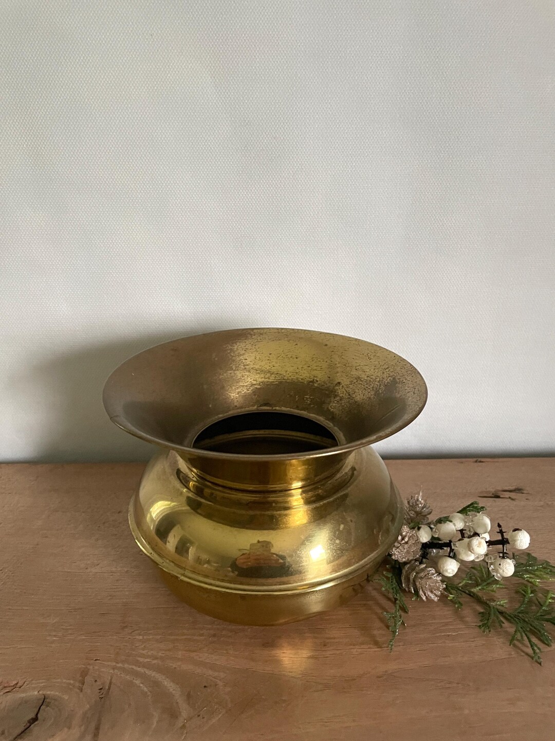 European Brass Spittoon, Brass Spittoon, Spittoon, Vintage Spittoon ...