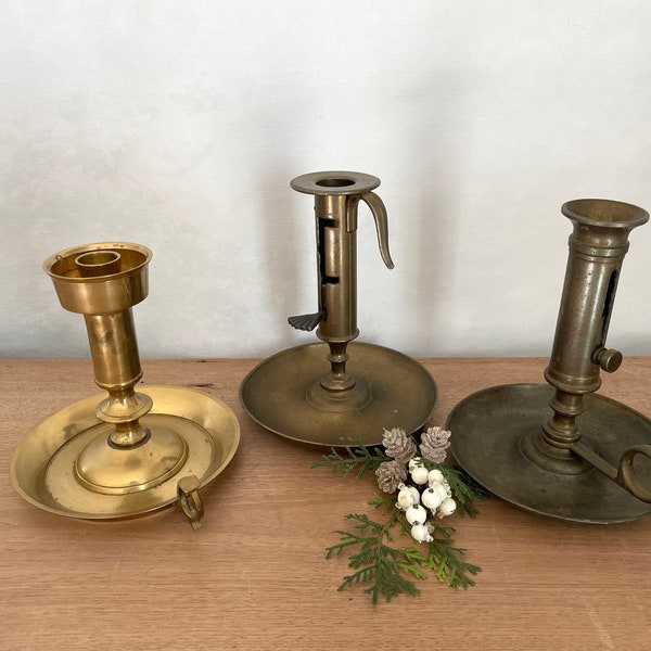 Antique Chamber Candle Holder - Etsy