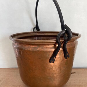 Copper Bucket, Vintage Copper Pot, Copper Pot, French Country, Copper ...